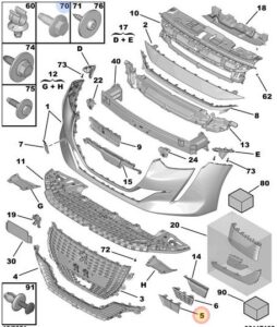 Peugeot 208 2019-2021 Radar Cover Peugeot Parts Direct