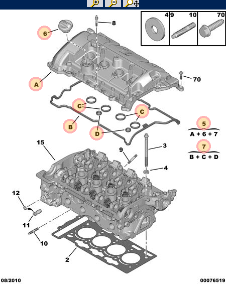 Peugeot 308 2008-2013 Rocker Cover - 0248Q5