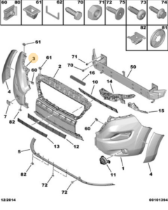 Peugeot Boxer RHF Bumper - 1637293580