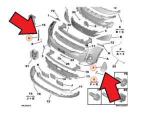 Peugeot 3008 2016-Present Front Bumper Plug