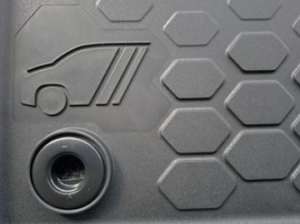 Peugeot Partner 2019-2024 Front Rubber Floor Mats - 1685019580