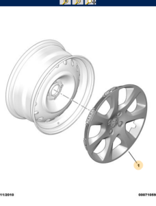 Peugeot 3008 2008-2016 Wheel Trim (1)