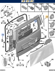 Peugeot Expert Tailgate Strut - 8731P5