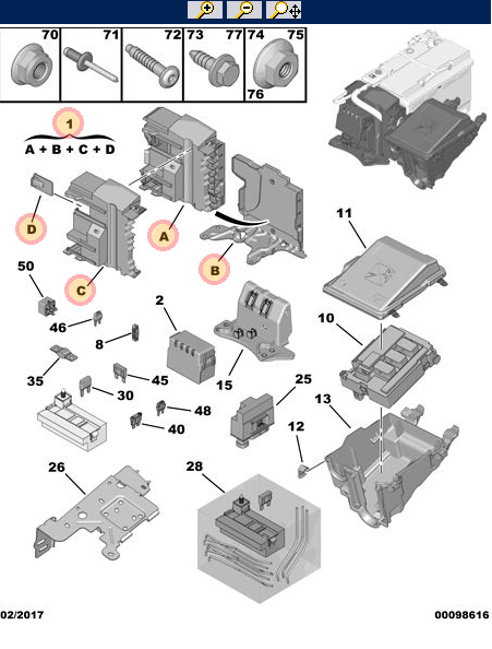 Peugeot 308 2013-2020 Protection & Management Unit - 9675350280