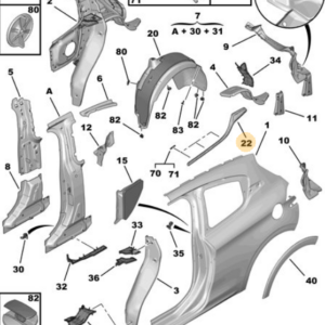 Exterior / Body Parts - Peugeot Parts Direct - Genuine Peugeot Part