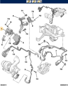 Peugeot 208 2012-2019 Turbo Actuator Valve - 9810400480