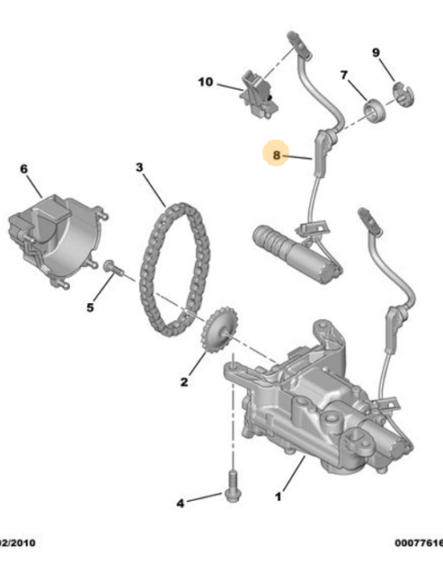 Peugeot RCZ 2009-2015 Oil Pump Solenoid - V764723880
